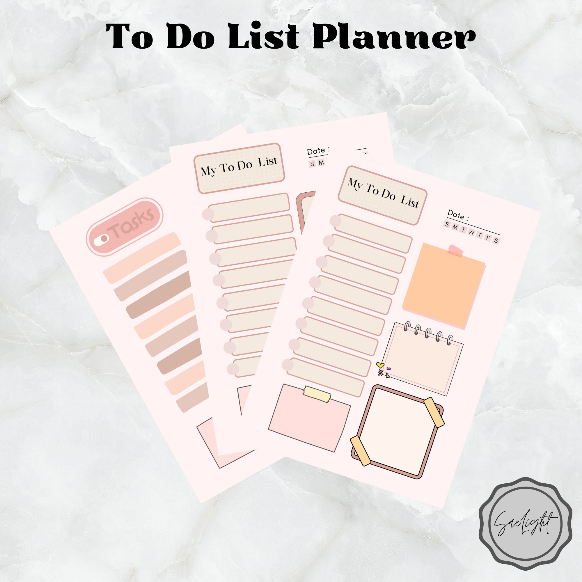 To Do List Printable to Do List Fillable to Do List Day Organizer to Do ...