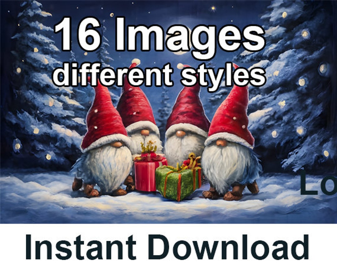 Christmas Gnome Family Clipart Bundle DIY Delight - Etsy