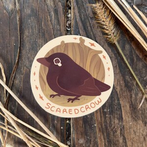 Frightened Crow - Pebble - Etsy