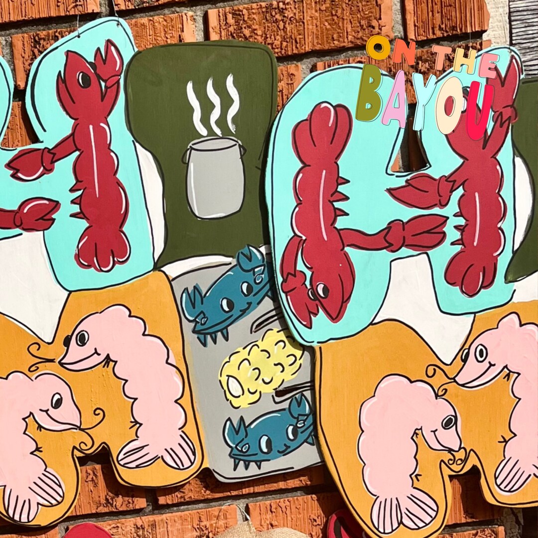 Home Boil Door Hanger, Crawfish Boil Door Hanger, Crawfish Boil Sign ...