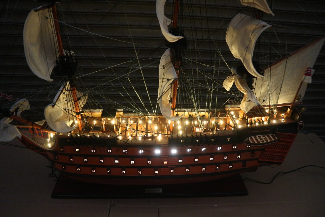 HMS Victory Ship Model 1765 With Lights, Special Edition, HMS Victory ...