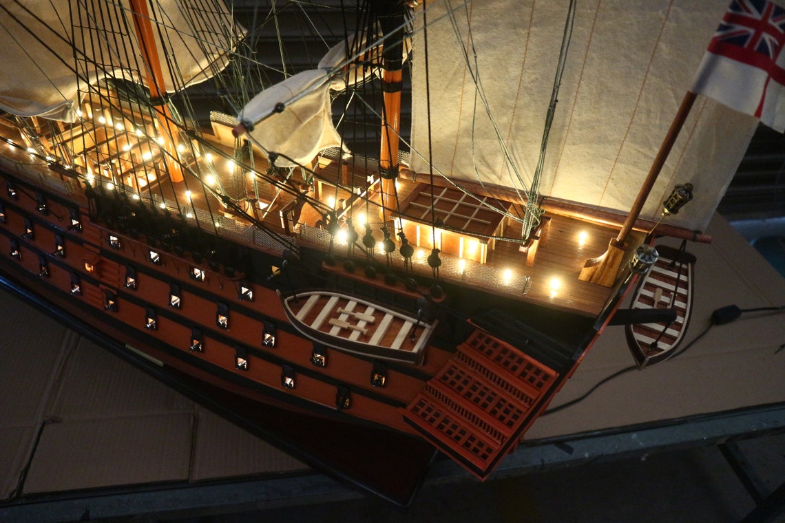 HMS Victory Ship Model 1765 With Lights, Special Edition, HMS Victory ...
