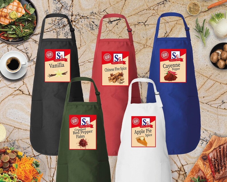 Spice Girl Group Apron: Halloween Costume, Food Seasoning Gifts - Etsy