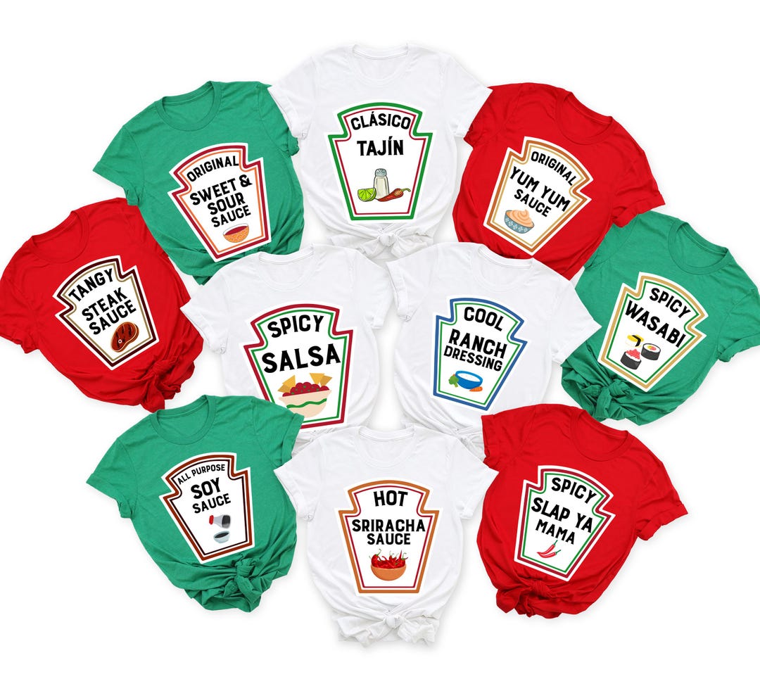 Condiment Costume T-shirt: Matching Group Halloween Party Shirt - Etsy