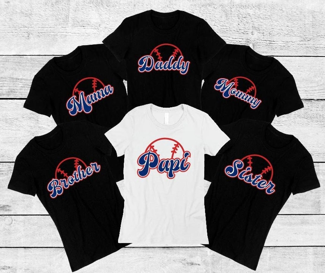 Personalized Baseball Family Shirts: Matching Game Day Outfit - Etsy