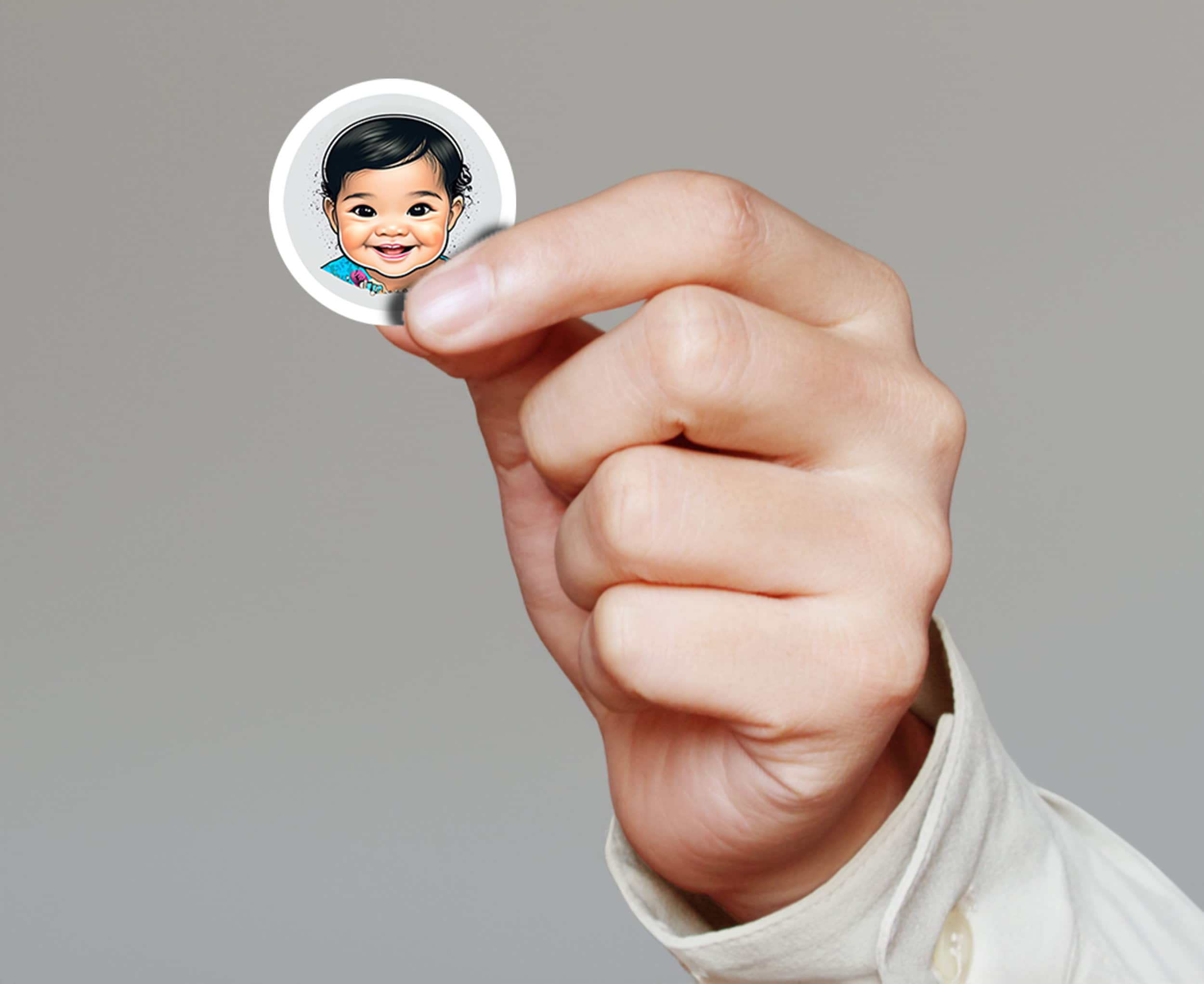 PRINT & CUT Sticker, Sticker Sheet Template, PDF, Cute Babies, for ...