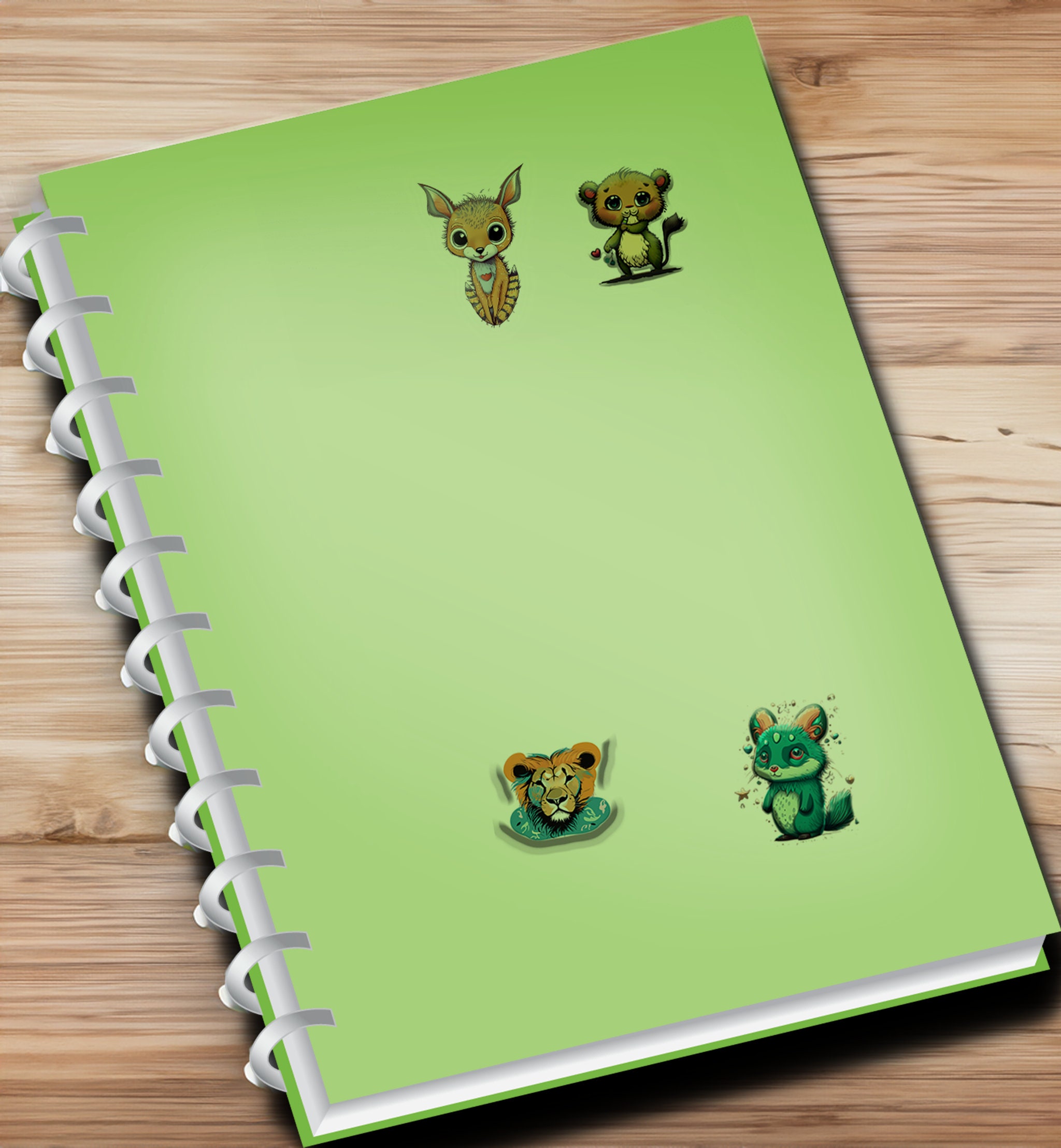 PRINT & CUT Sticker, Sticker Sheet Template, PNG, Cute Animals, for ...