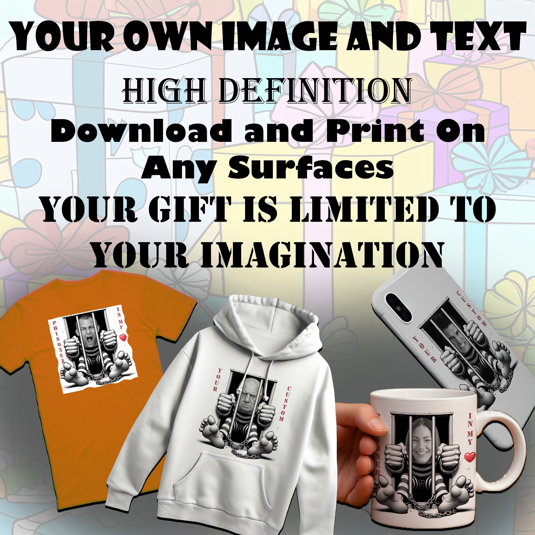 Mugshot Backdrop and Mugshot Sign,image & Text Personalized ...