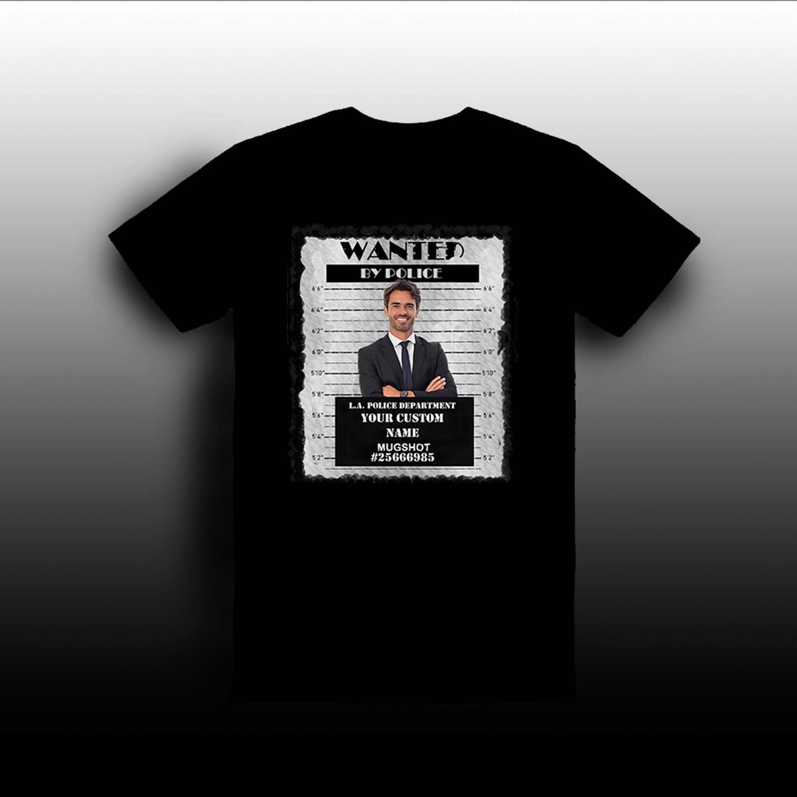 Mugshot Backdrop and Mugshot Sign,image & Text Personalized ...