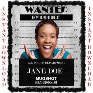 Mugshot Backdrop and Mugshot Sign,image & Text Personalized ...