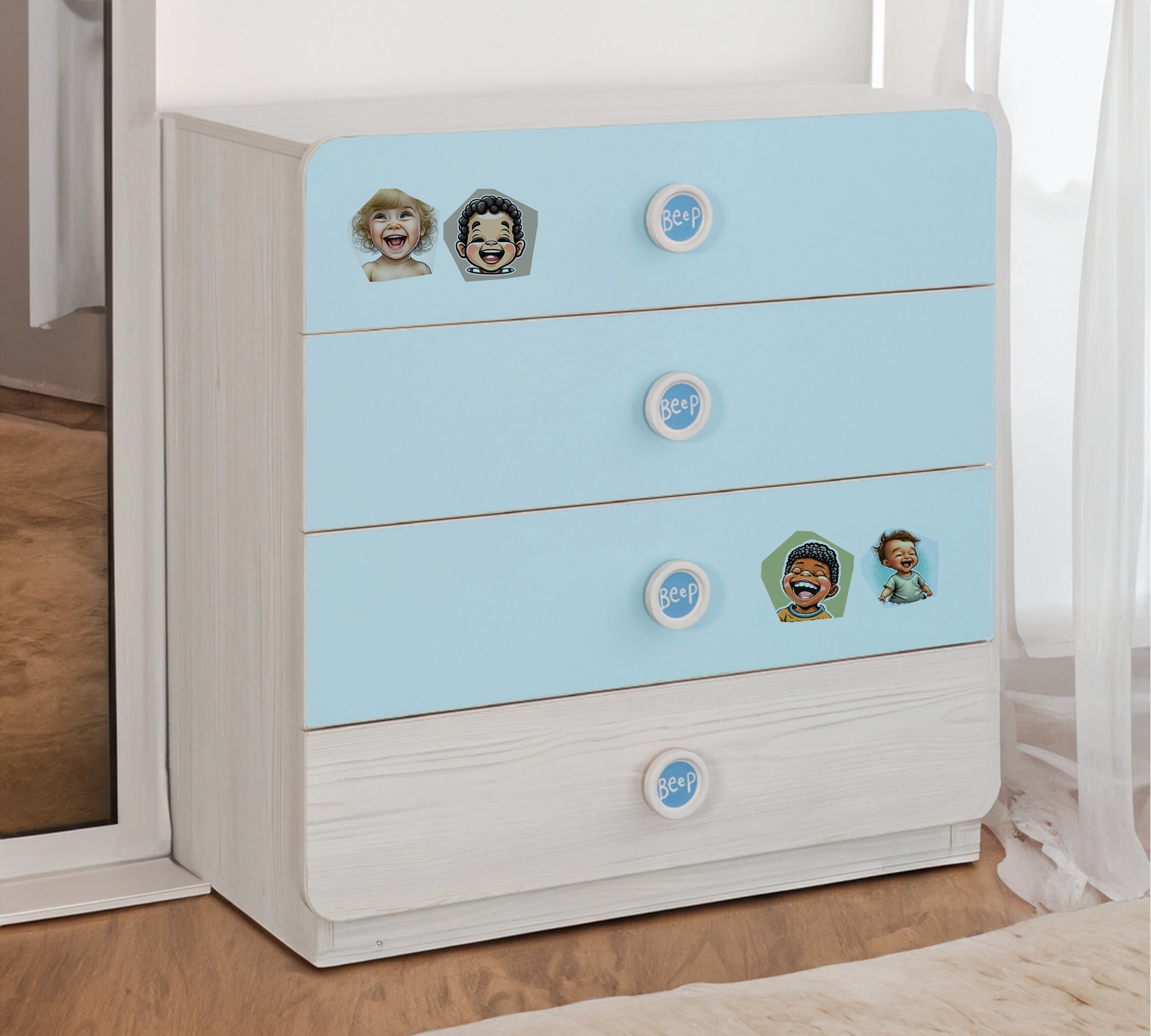 PRINT & CUT Sticker, Sticker Sheet Template, PDF, Cute Babies, for ...