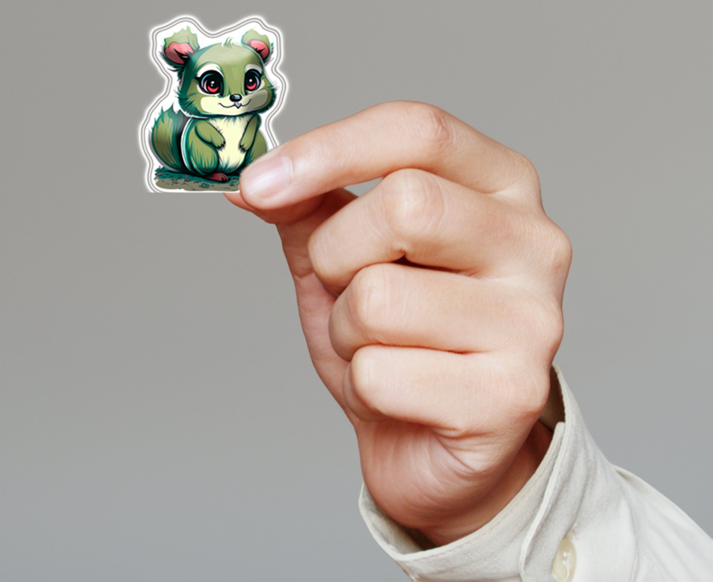 PRINT & CUT Sticker, Sticker Sheet Template, PNG, Cute Animals, for ...