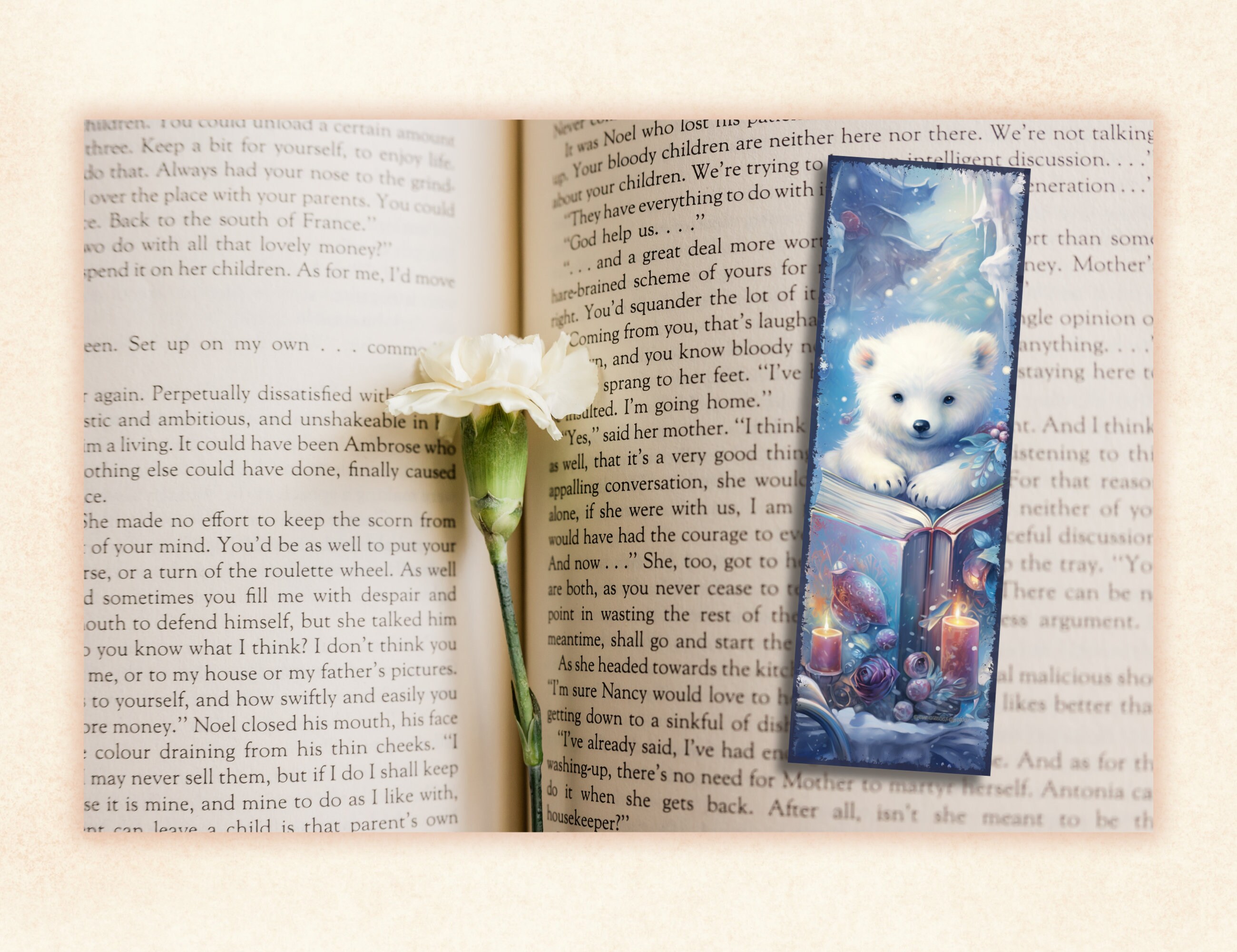 Winter Reading Printable Bookmarks for Book Lovers, Christmas Whimsical ...