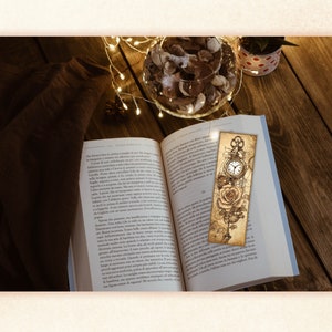Steampunk Vibes Printable Bookmarks for Book Lovers, Grunge Steampunk ...