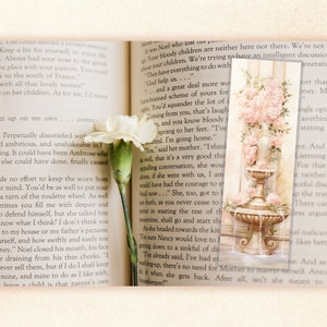 Pink Rococo Printable Bookmarks for Book Lovers, Viintage Floral, Iris ...