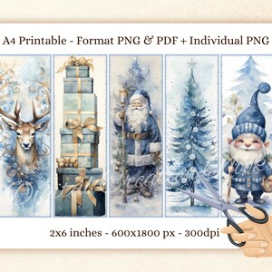 Christmas Reading Printable Bookmarks for Book Lovers, Whimsical Winter ...