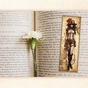 Steampunk Vibes Printable Bookmarks for Book Lovers, Grunge Steampunk ...