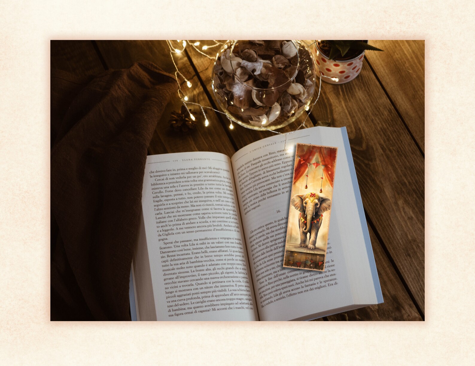 Vintage Circus Printable Bookmarks for Book Lovers, Pierrot Elephant ...