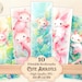 Cute Axolotls Printable Bookmarks for Book Lovers, Adorable Sea Animals ...