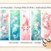Cute Axolotls Printable Bookmarks for Book Lovers, Adorable Sea Animals ...
