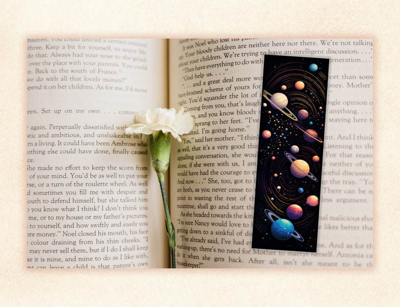 Colorful Planets Printable Bookmarks for Book Lovers, Space Designs ...