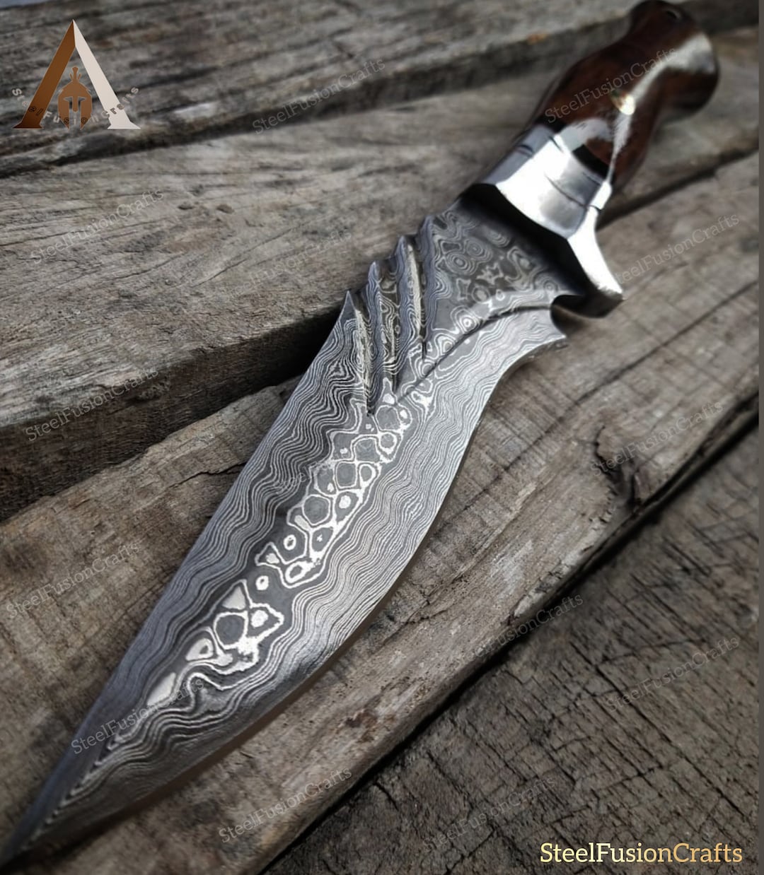 Damascus Steel Knife With Handcraft Design and Sharp Best Birthday and ...