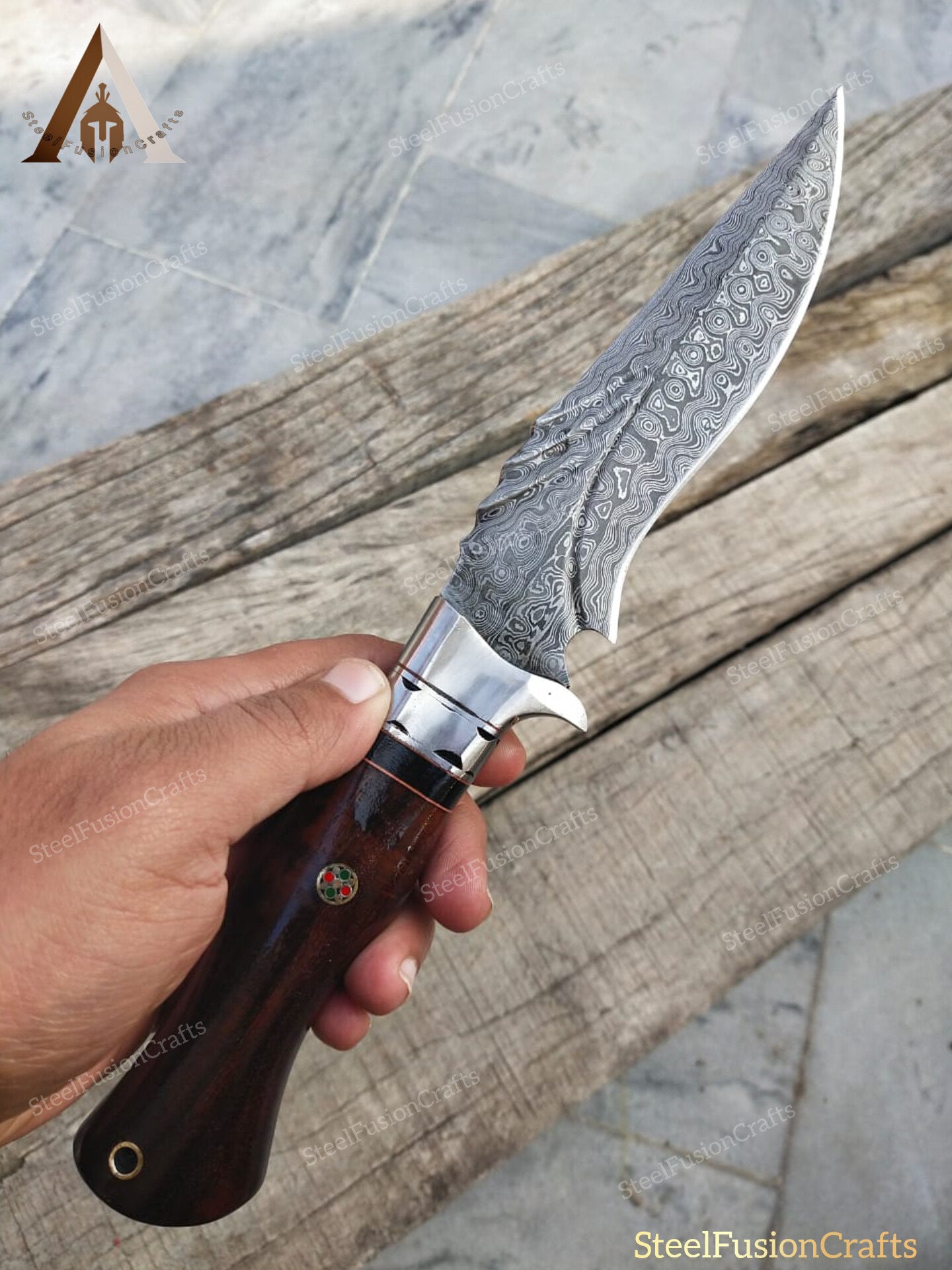 Damascus Steel Knife With Handcraft Design and Sharp Best Birthday and ...