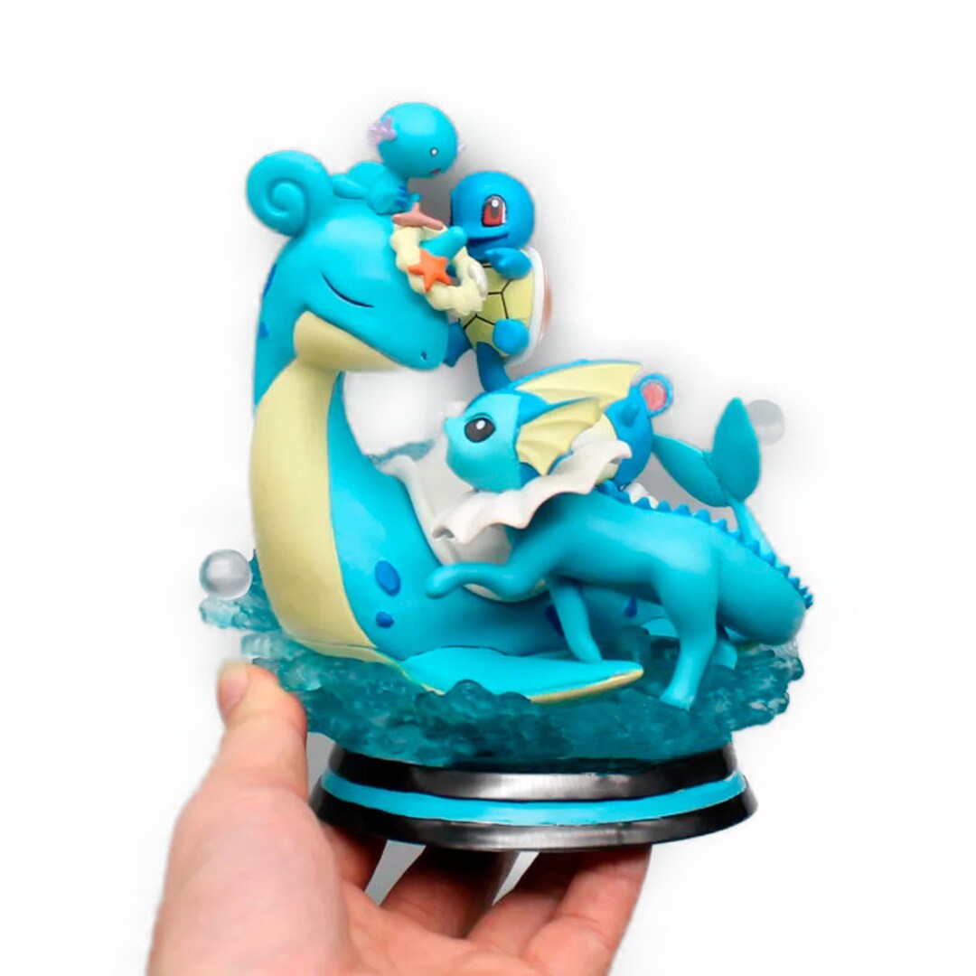Lapras Figure Pokémon Vaporeon Figure for Gift With Leds - Etsy