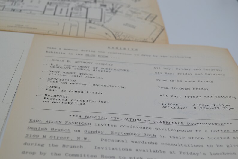 Successful Women Inc 80s Pamphlet Shoreham Hotel DC - Etsy