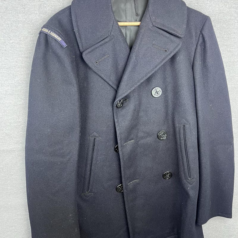 Navy Pea Coat - Etsy