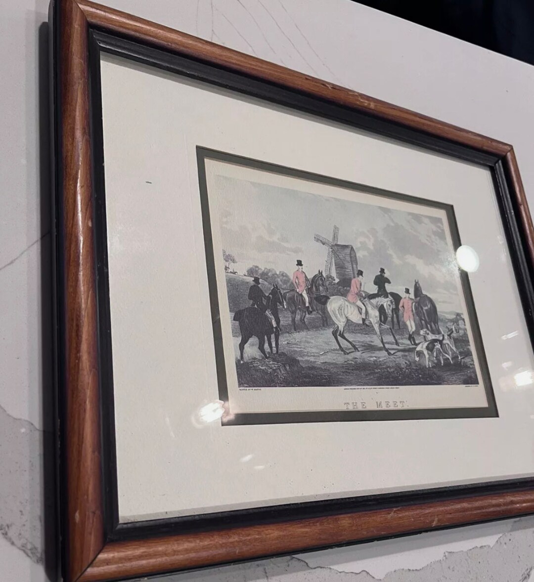 THE MEET Litho by W Shayer Engraved by C.R. Stock From 1987 - Etsy