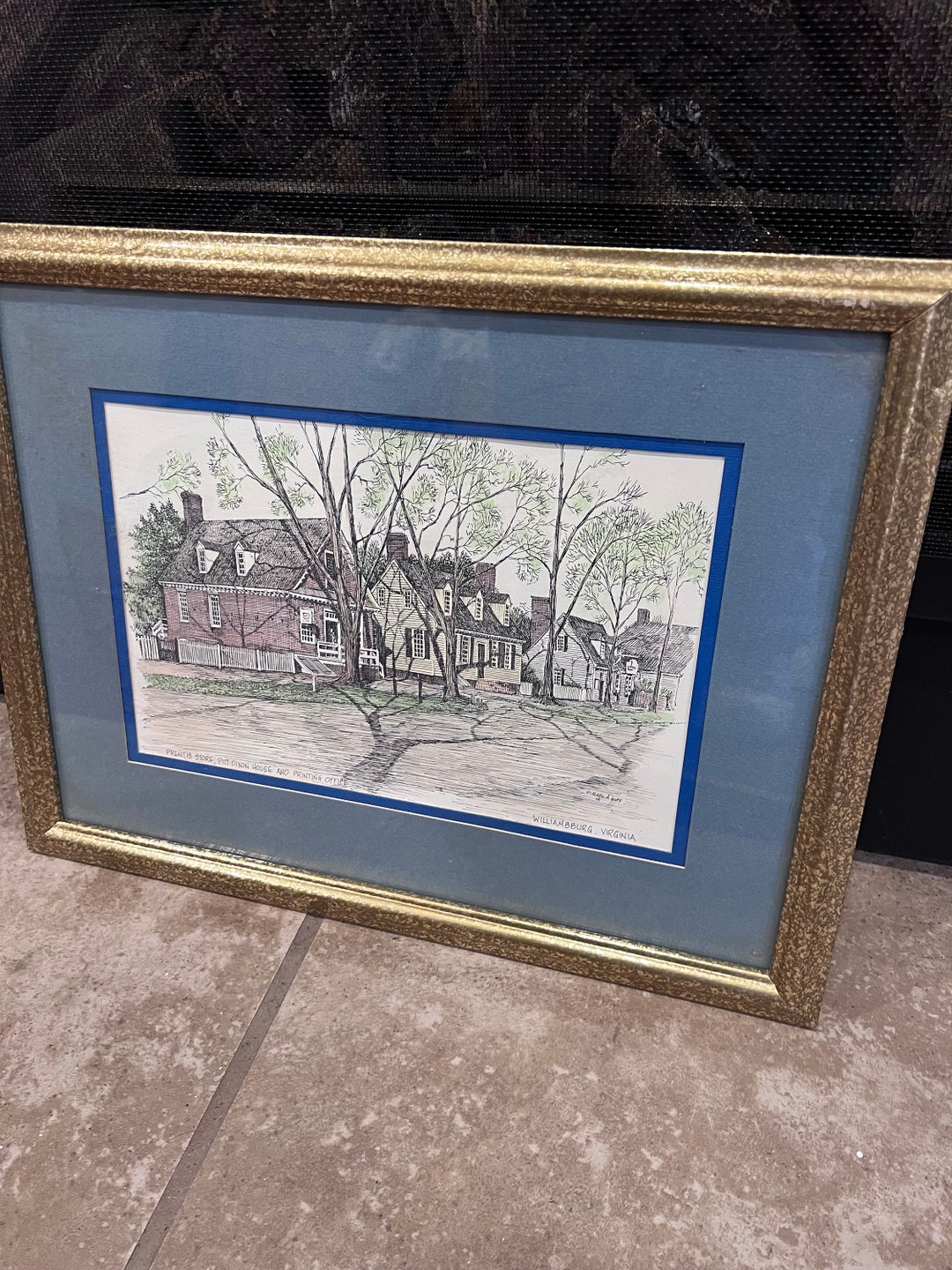 Clark M Goff Print Prentis Store VA Pitt Dixon House & Printing Office ...