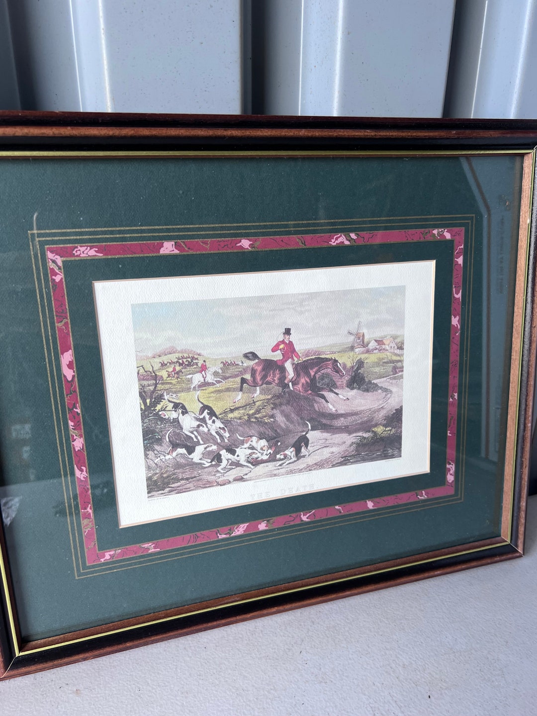 Vintage Fox Hunt Print Medium Sized - Etsy