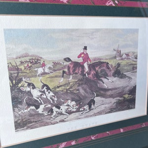 Vintage Fox Hunt Print Medium Sized - Etsy