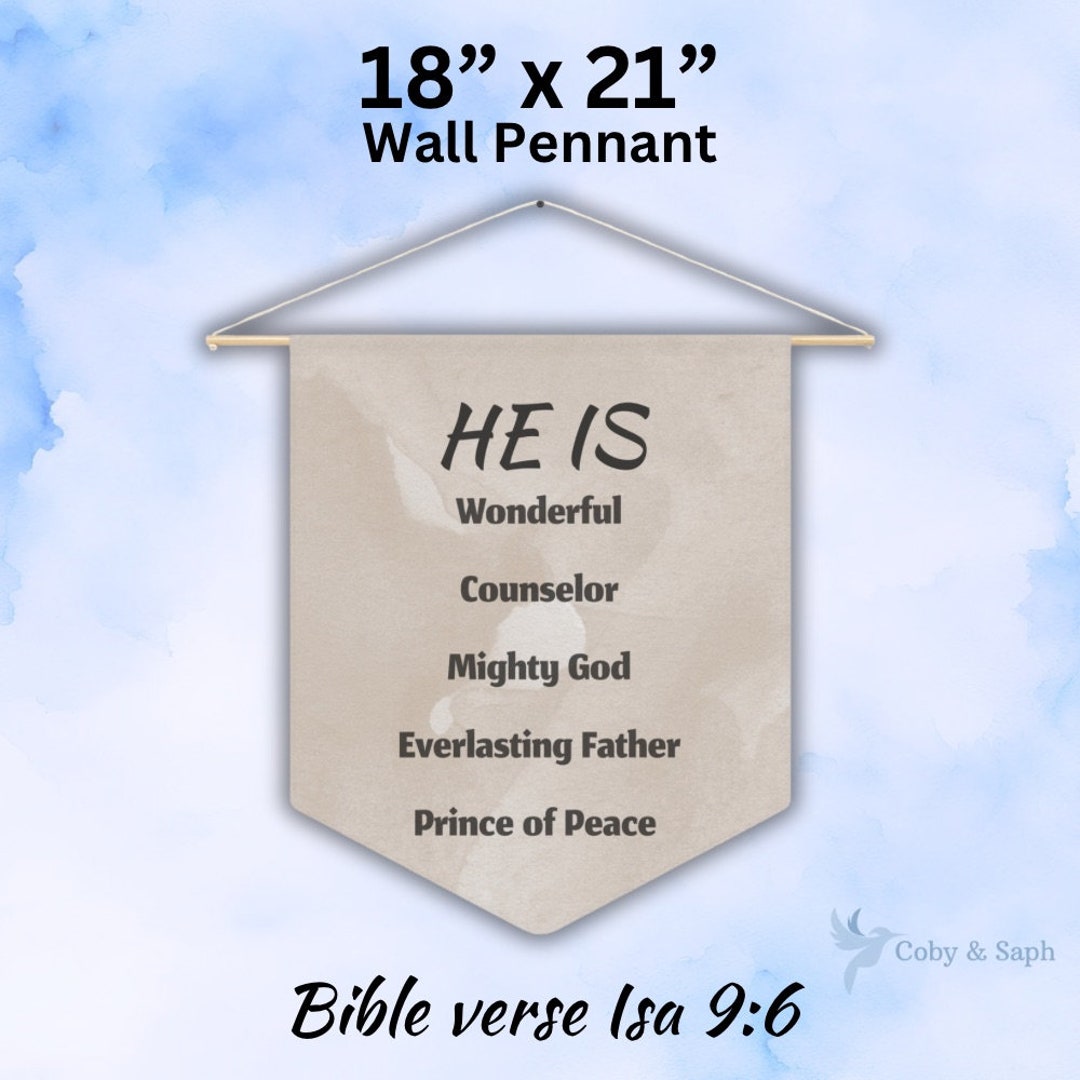 Christian Bible Verse Pennant, Scripture Verse Wall Tapestry, Bible ...