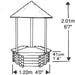 Wishing Well Planter 6ft 7 With Fabric Soil Retainer Outdoor Garden ...
