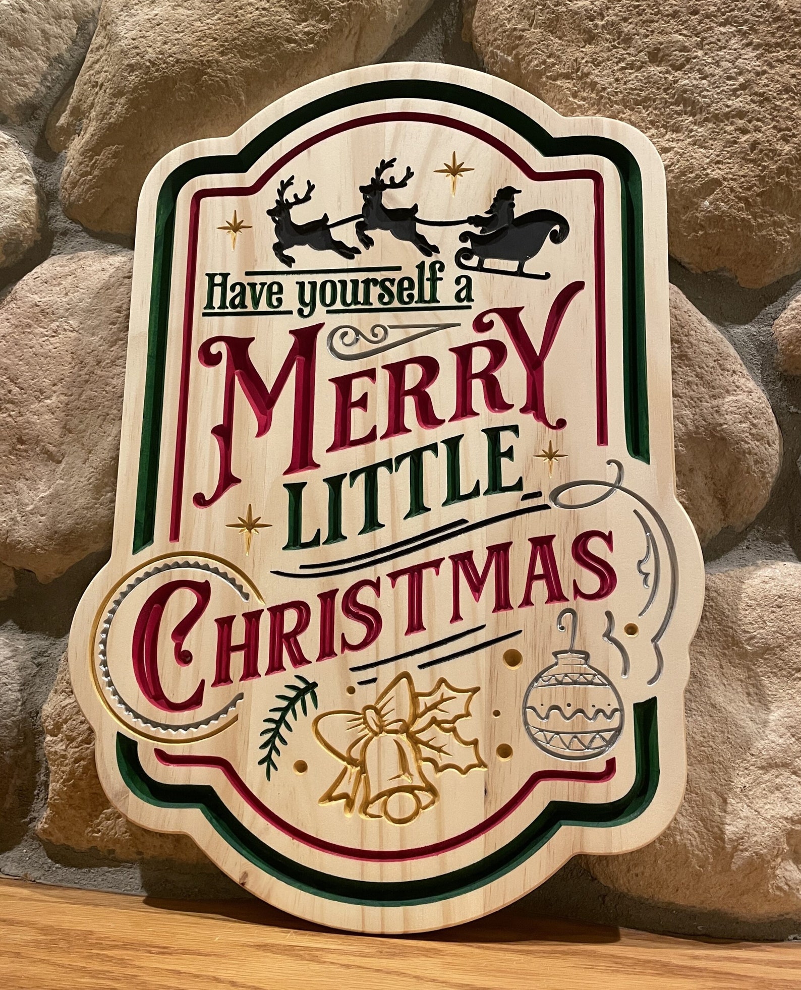 Merry Christmas Sign - Etsy
