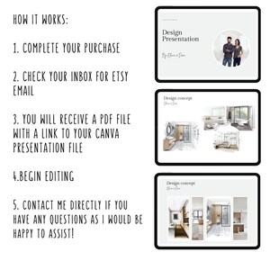 Interior Designer Editable Canva Presentation Template - Etsy
