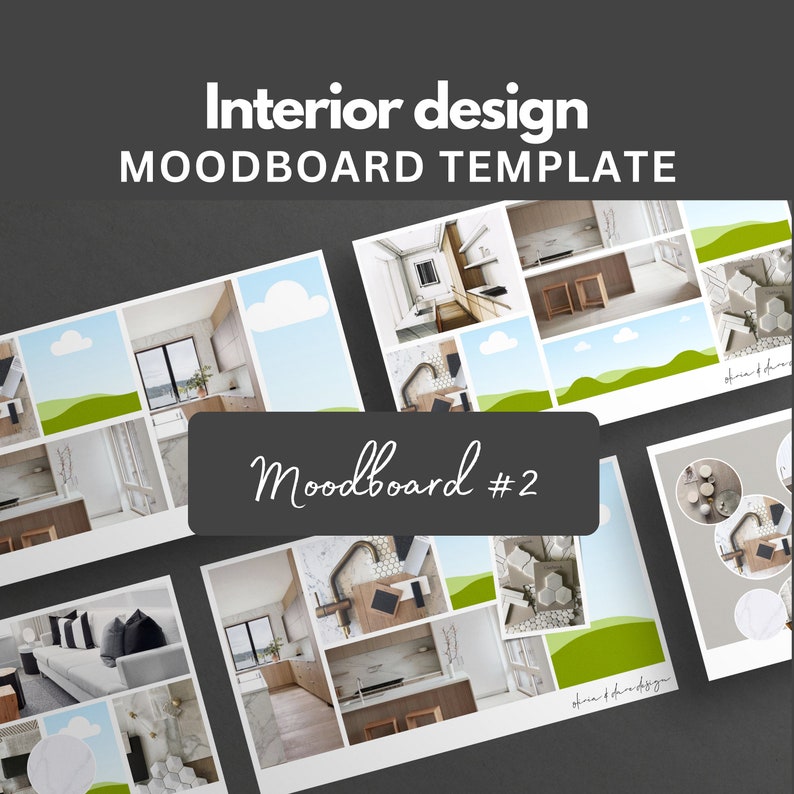 Interior Design Moodboard Template, Canva Editable Moodboard, Furniture ...