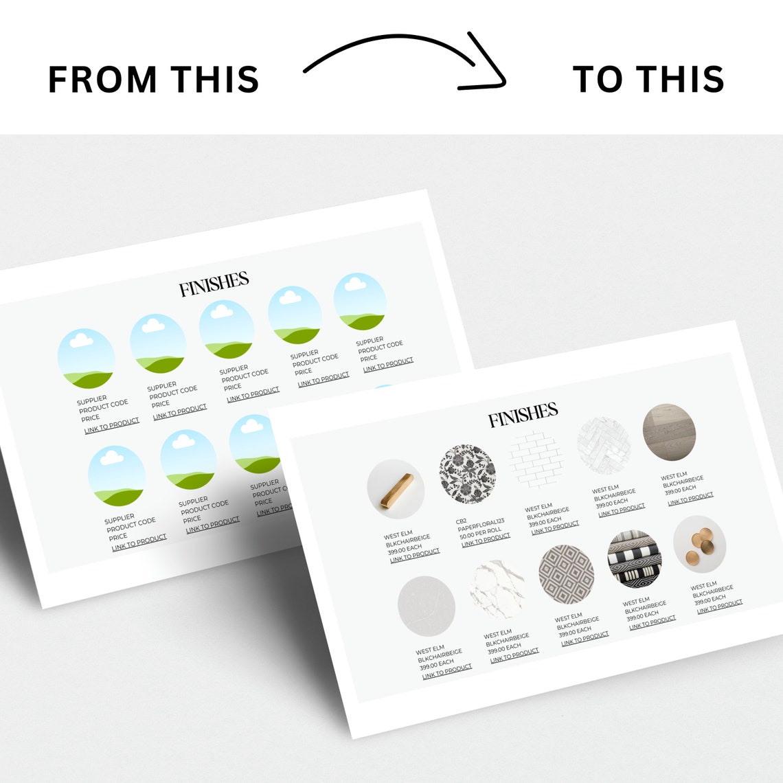Interior Design Schedule Template, Fully Editable With Canva, Fixtures ...