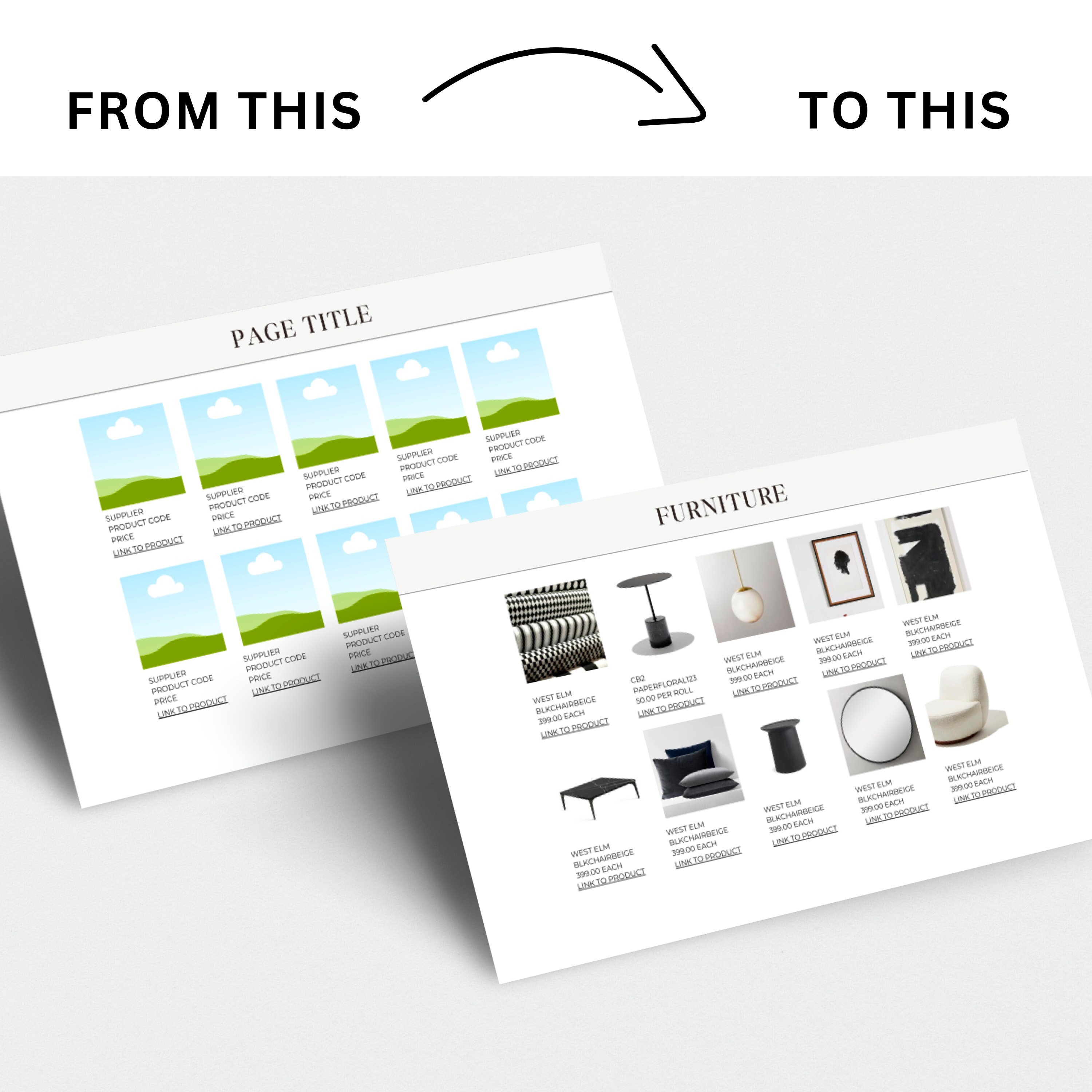 Interior Design Schedule Template, Fully Editable With Canva, Fixtures ...