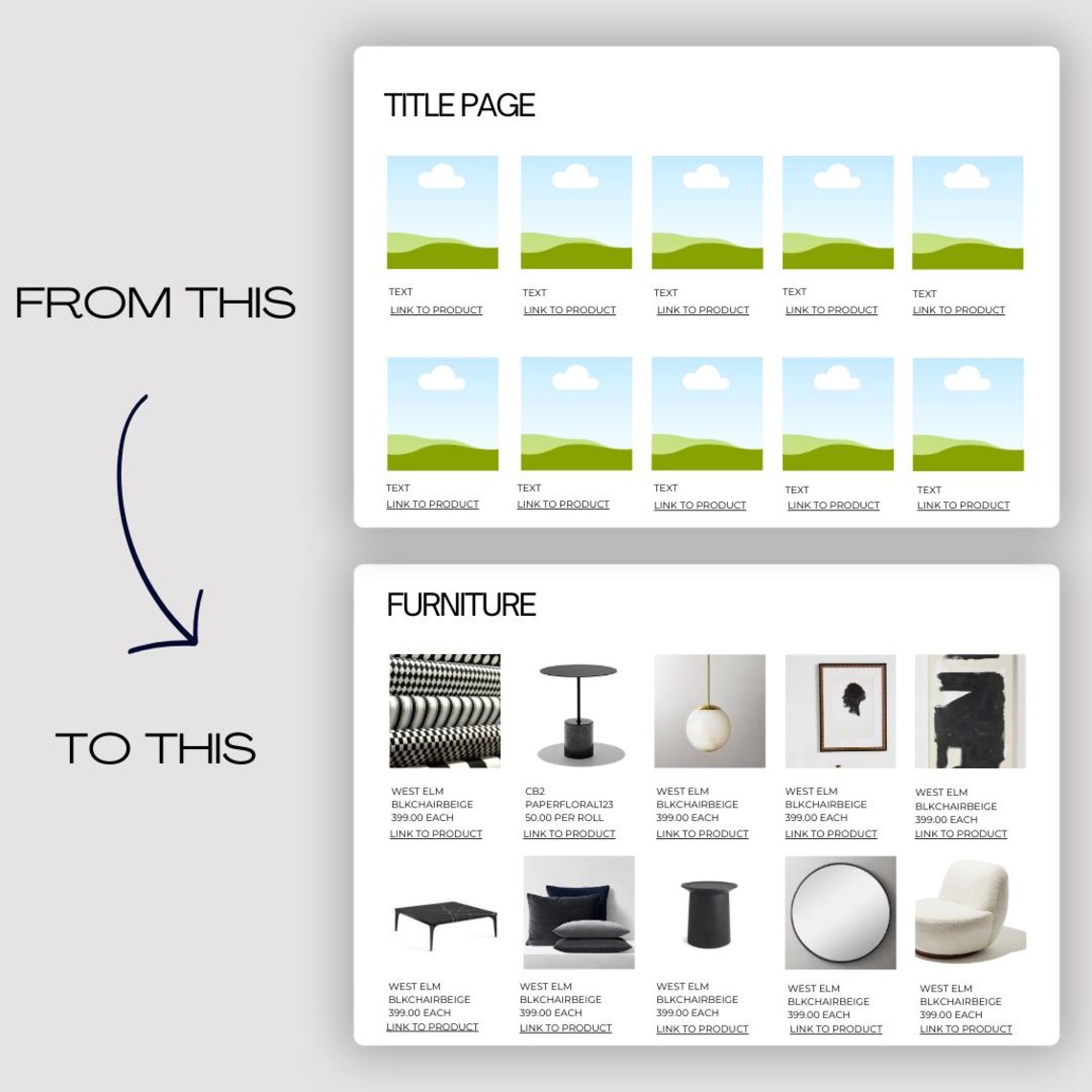 Interior Design Schedule Template, FF&E Canva Template, Edit in Canva ...