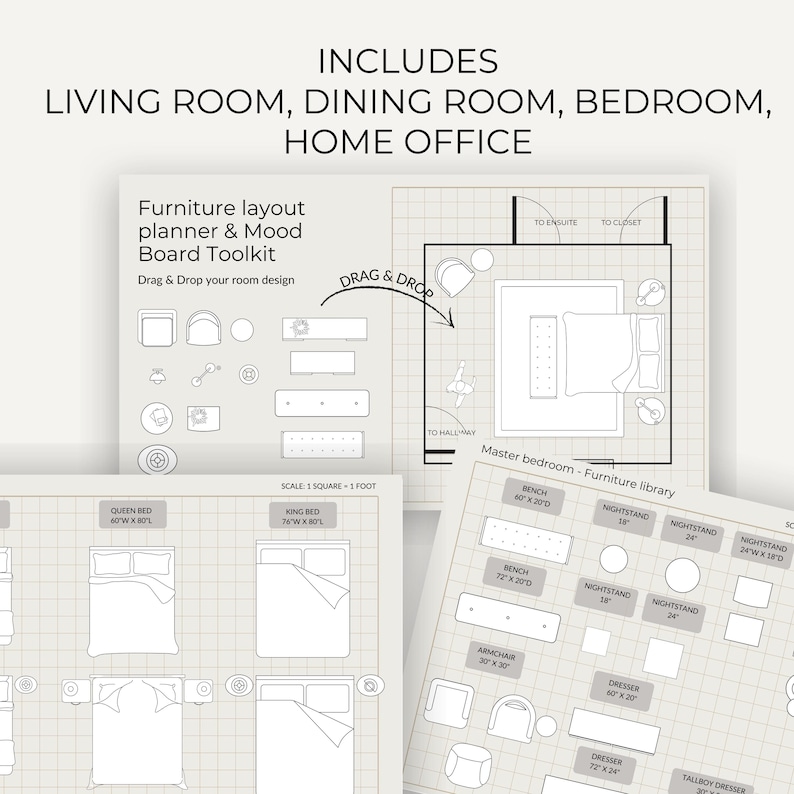 Room Planner Template Canva | Floor Plan Layout Planner | Interior ...
