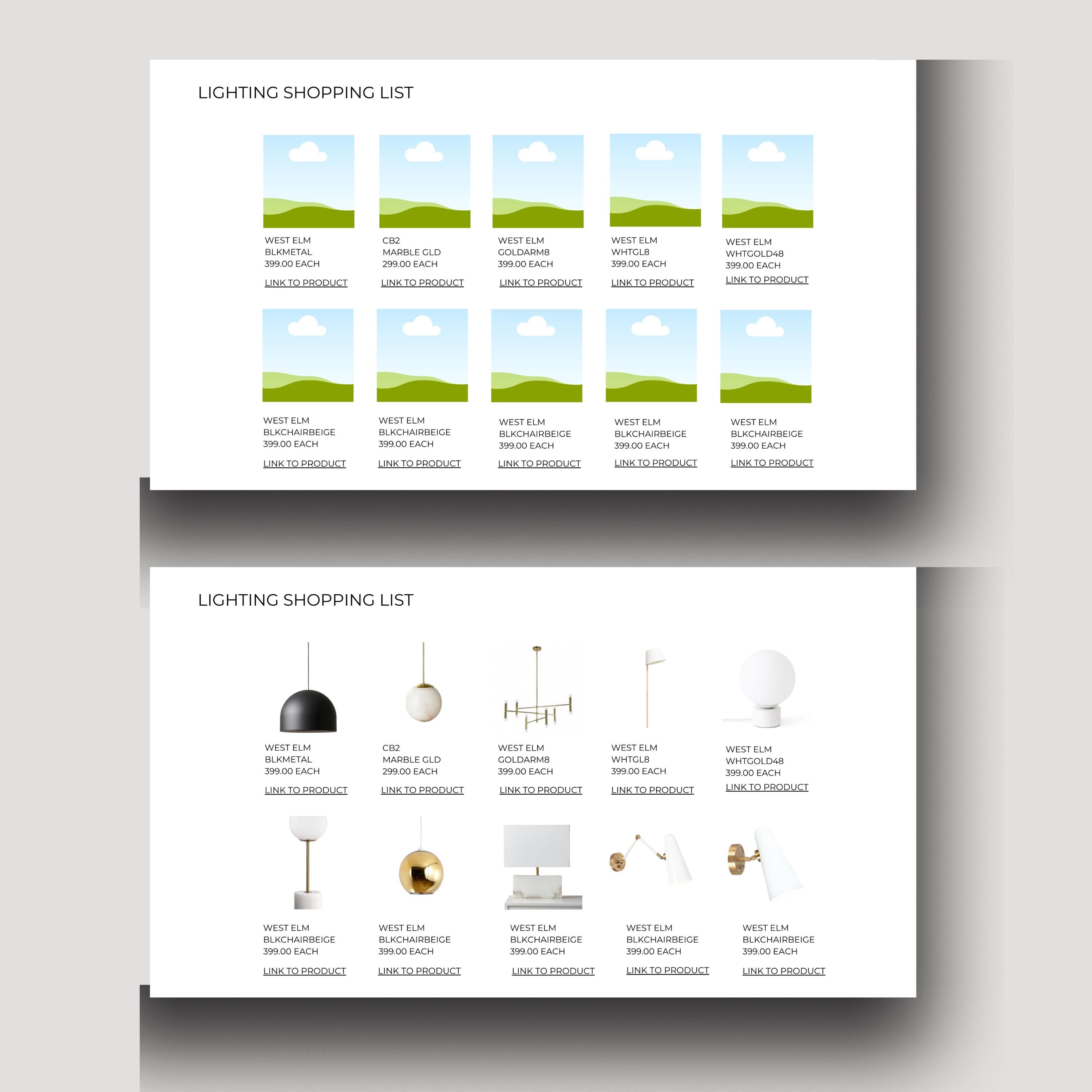 Interior Design Shopping List Template: Modern Minimalist Canva ...