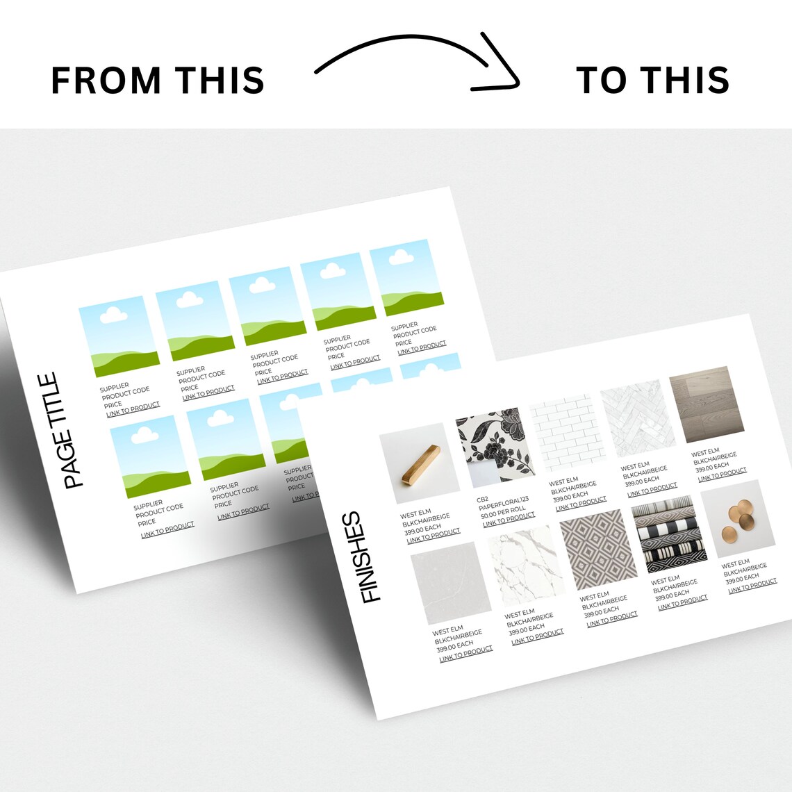 Interior Design Schedule Template, Fully Editable With Canva, Fixtures ...