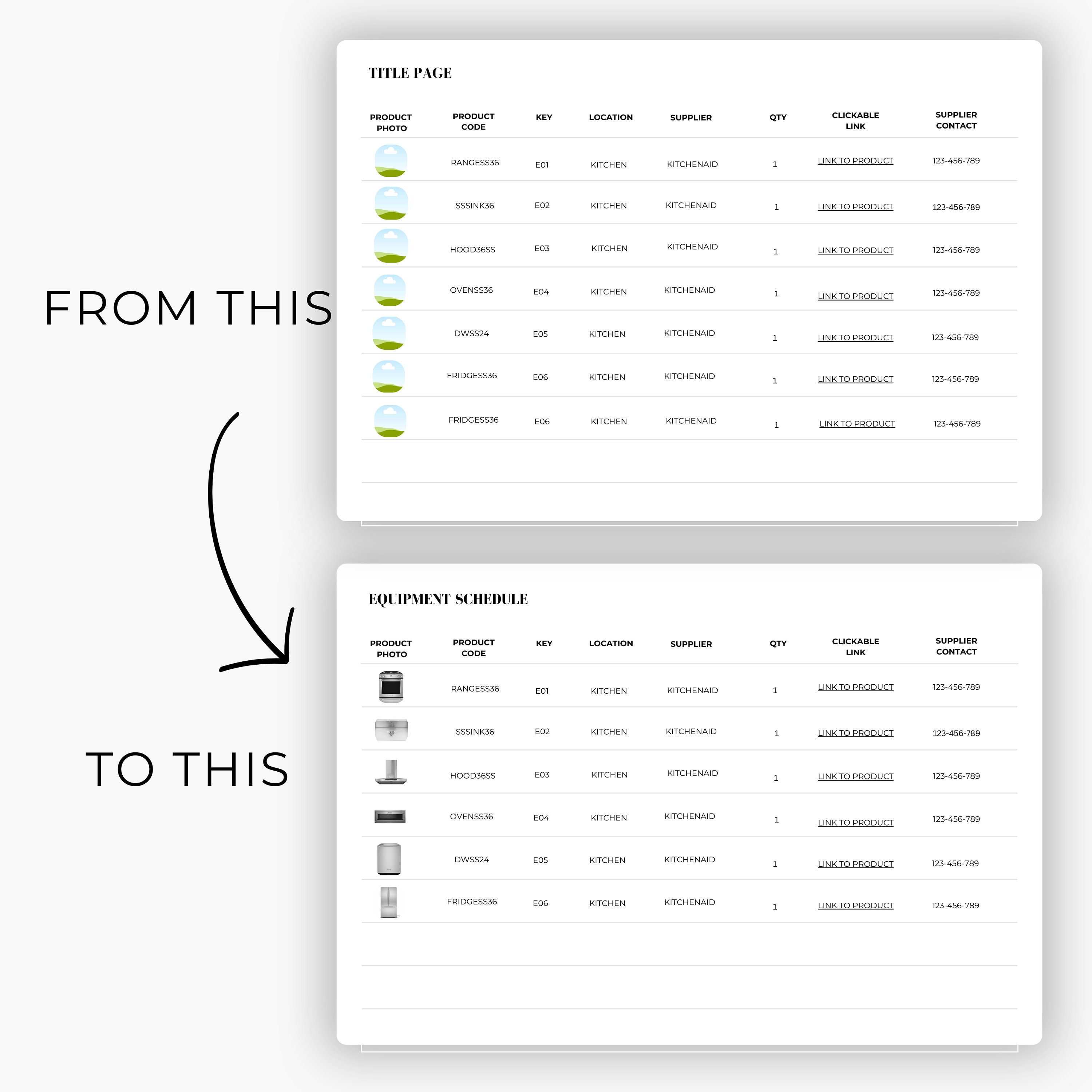 Interior Design Schedules Template, Canva Design Template, Fixture ...