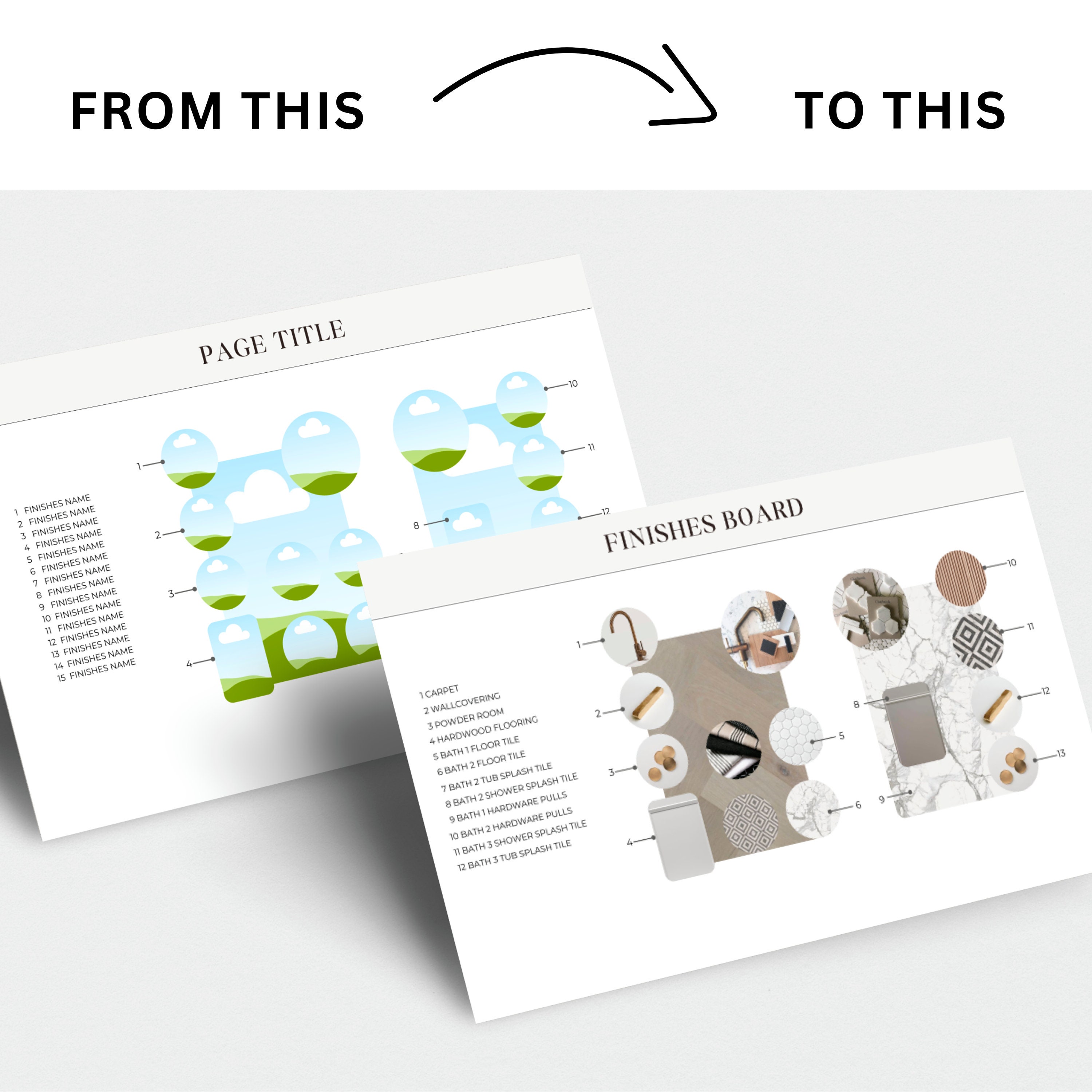 Interior Design Schedule Template, Fully Editable With Canva, Fixtures ...