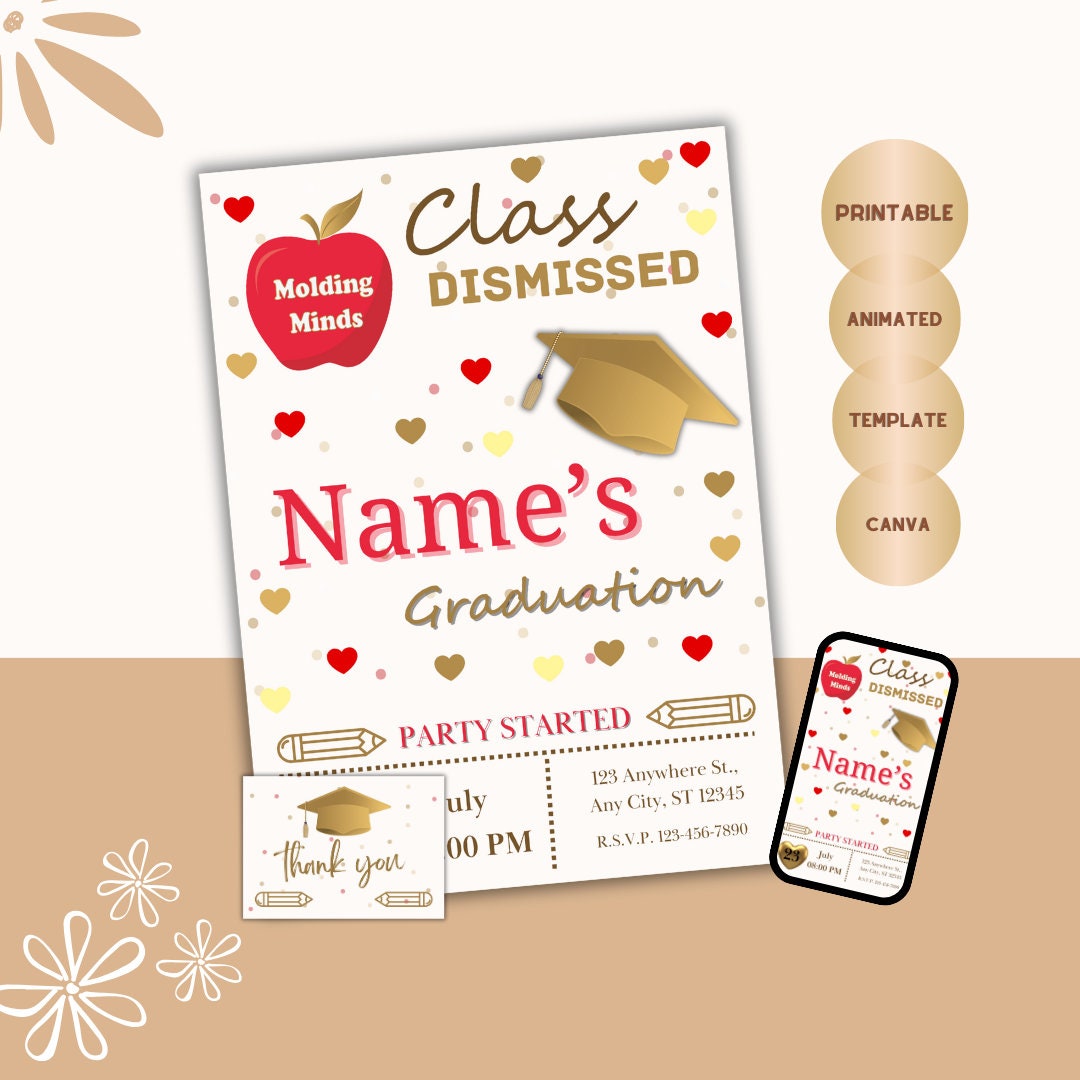 Teacher Graduation Invitation Graduation Party Education Teacher ...