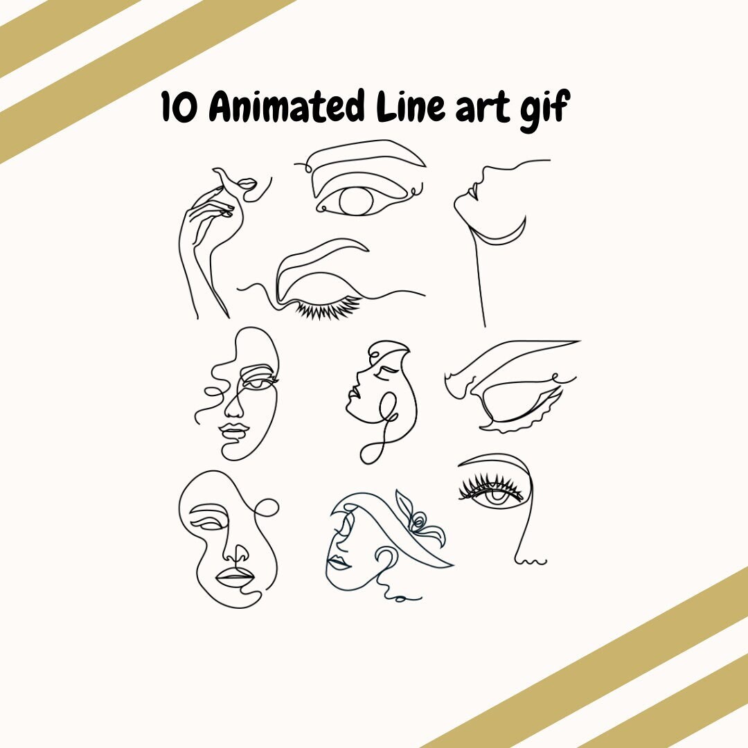 Animated Art Line Gif Ig Continue Line Lash Tech Animated Line Drawing ...