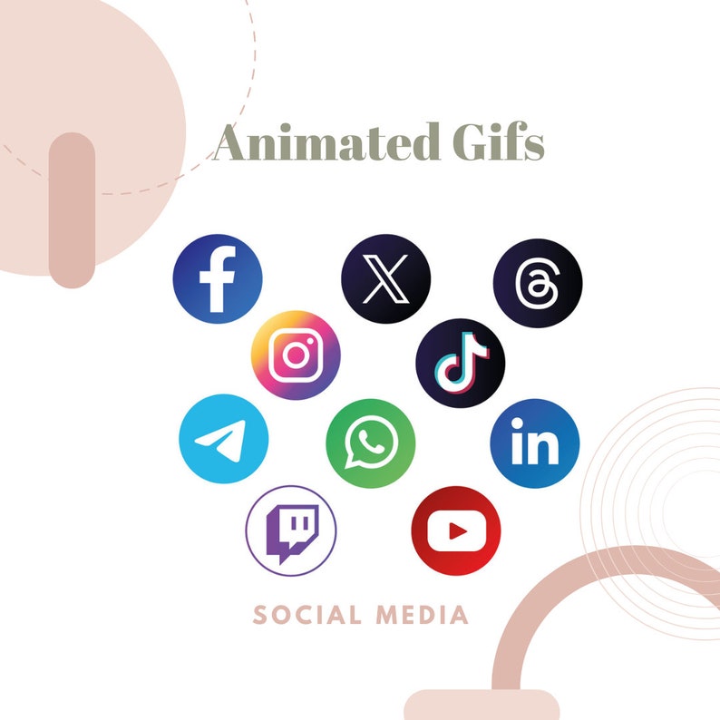 Animated Social Media Icons Animated Gif With Transparency Animated ... Animated Social Media Icons Animated Gif With Transparency Animated ...